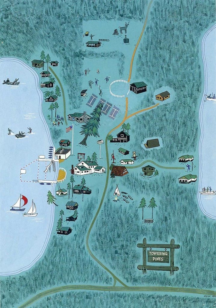 Camp Map | Towering Pines Camp for Boys